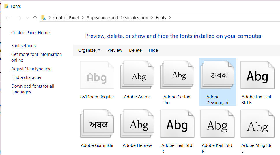 How To Install Devanagari Font In Windows 10 Hindi Typing Hindi Www