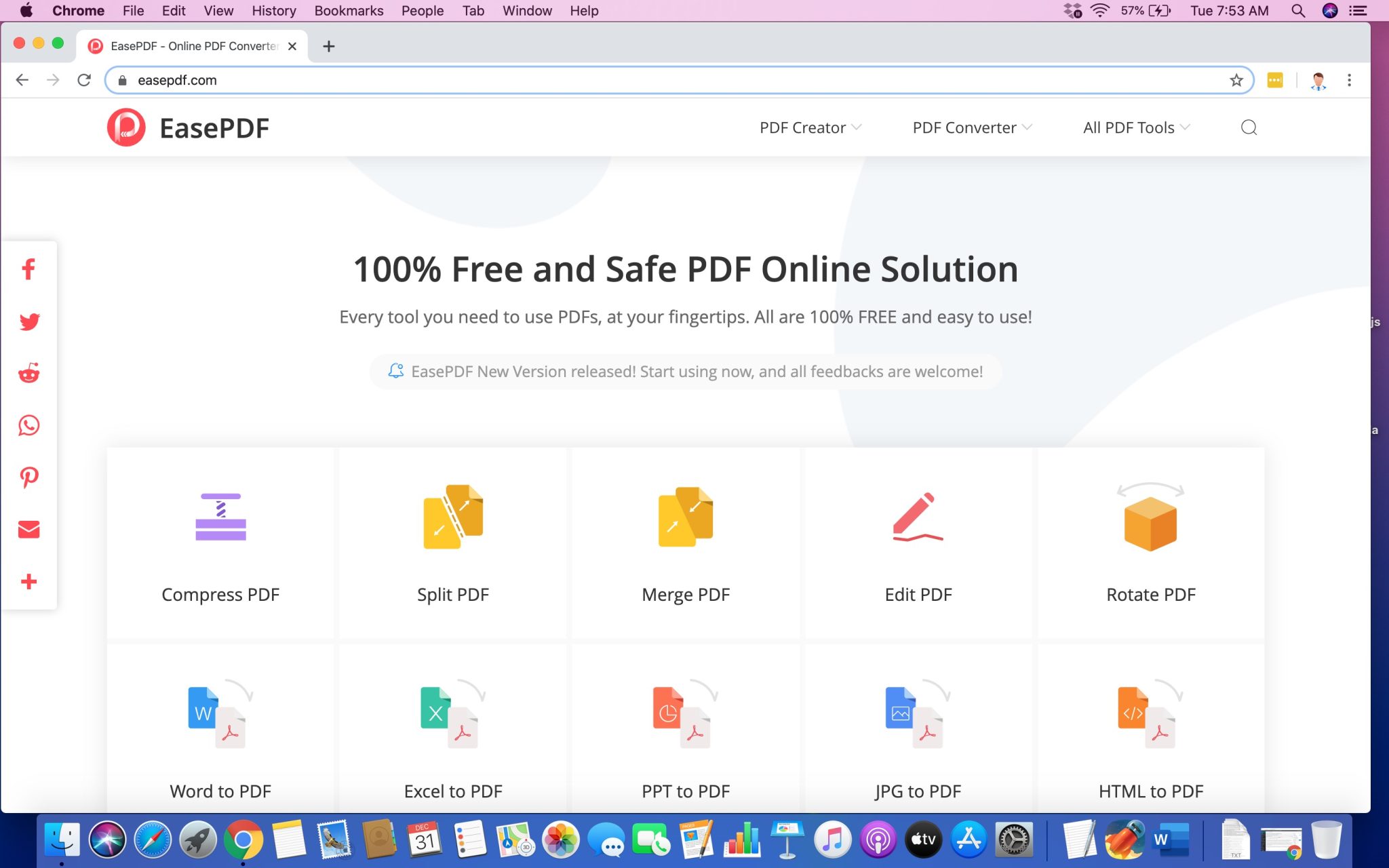 EasePDF - 20+ Free PDF Tools to Edit, Convert & Modify Your Files
